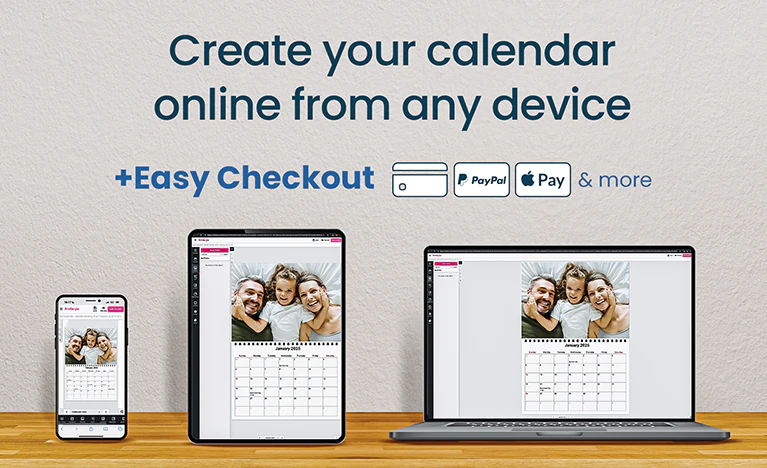 Calendrier Mural Simple | Calendriers Photo 13 Pages